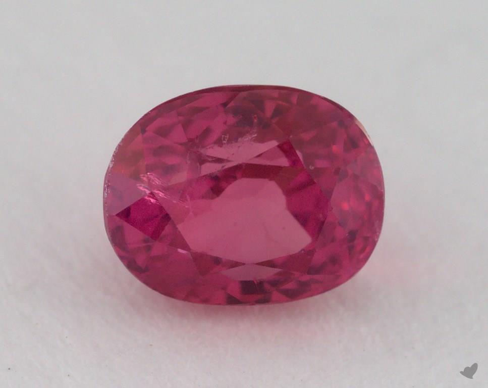 gemstones, red ruby, 1.01 carat oval sku 12133