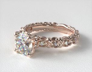 Pave Undergallery Wedding Band | 14K Rose Gold | James Allen | 14781R14