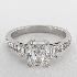 2.03 Carat Radiant Cut Three Stone Engagement Ring in Platinum - 1752486