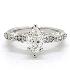 0.90 Carat Marquise Cut Vintage Engagement Ring in 14K White Gold - 1900332