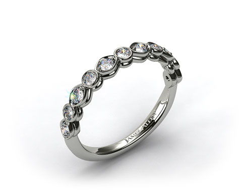 Platinum Alternating Pattern Wedding Ring-14770p