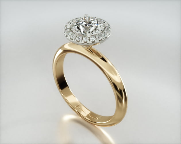 engagement rings, custom engagement rings, knife edge solitaire ...