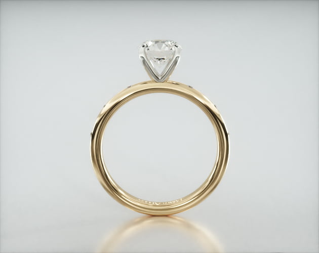 Sleek Accent Diamond Engagement Ring Embellished With a Four Prong Signature Head-s11y14h01w14b