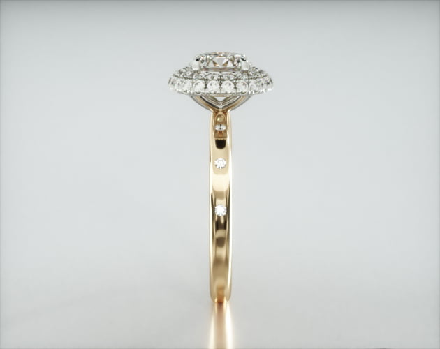 engagement rings, custom engagement rings, sleek accent diamond ...