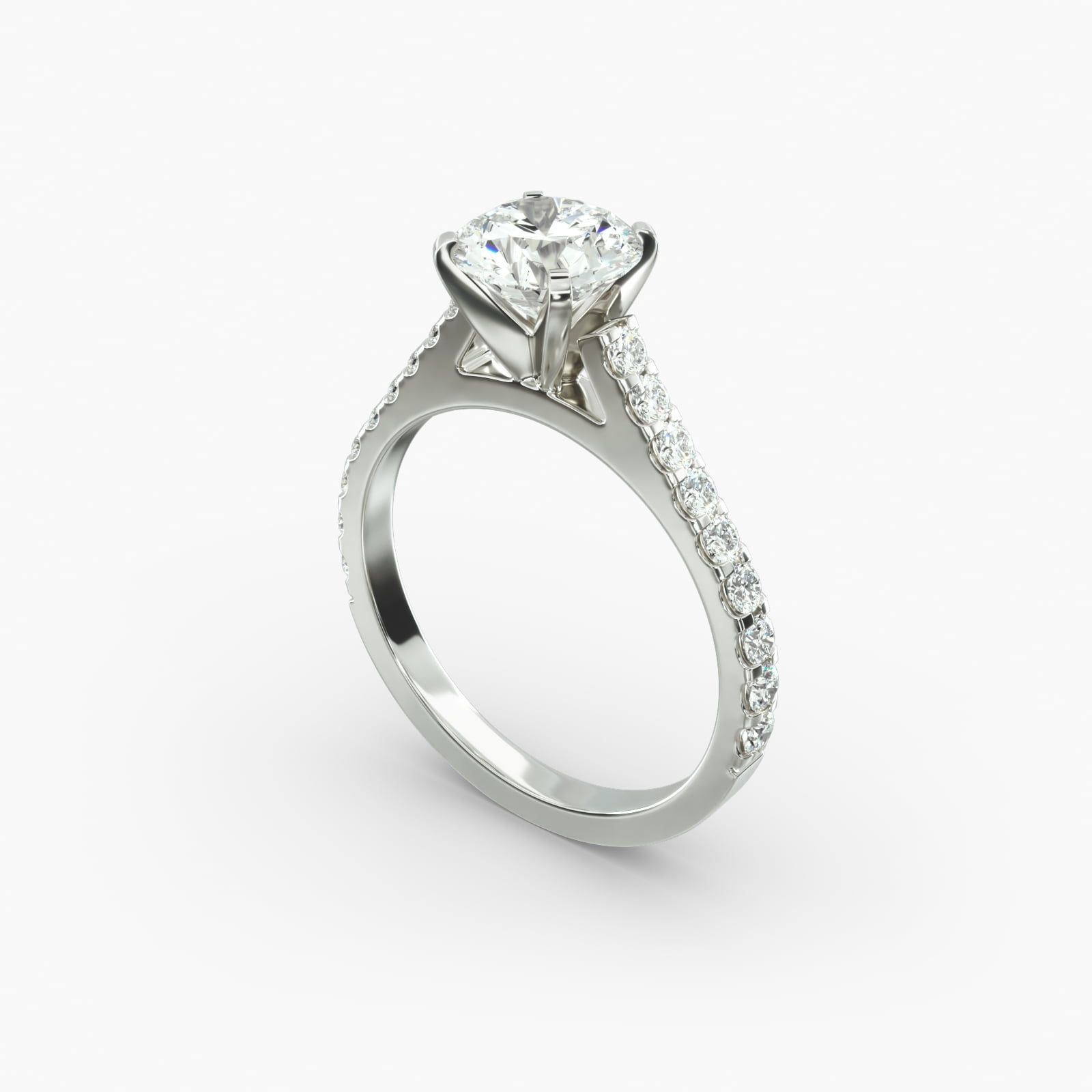 GIA 2.95 Carat G-VS2 Excellent Cut Round Diamond Common Prong Round ...