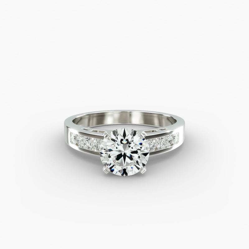 Channel Set Engagement Rings | JamesAllen.com