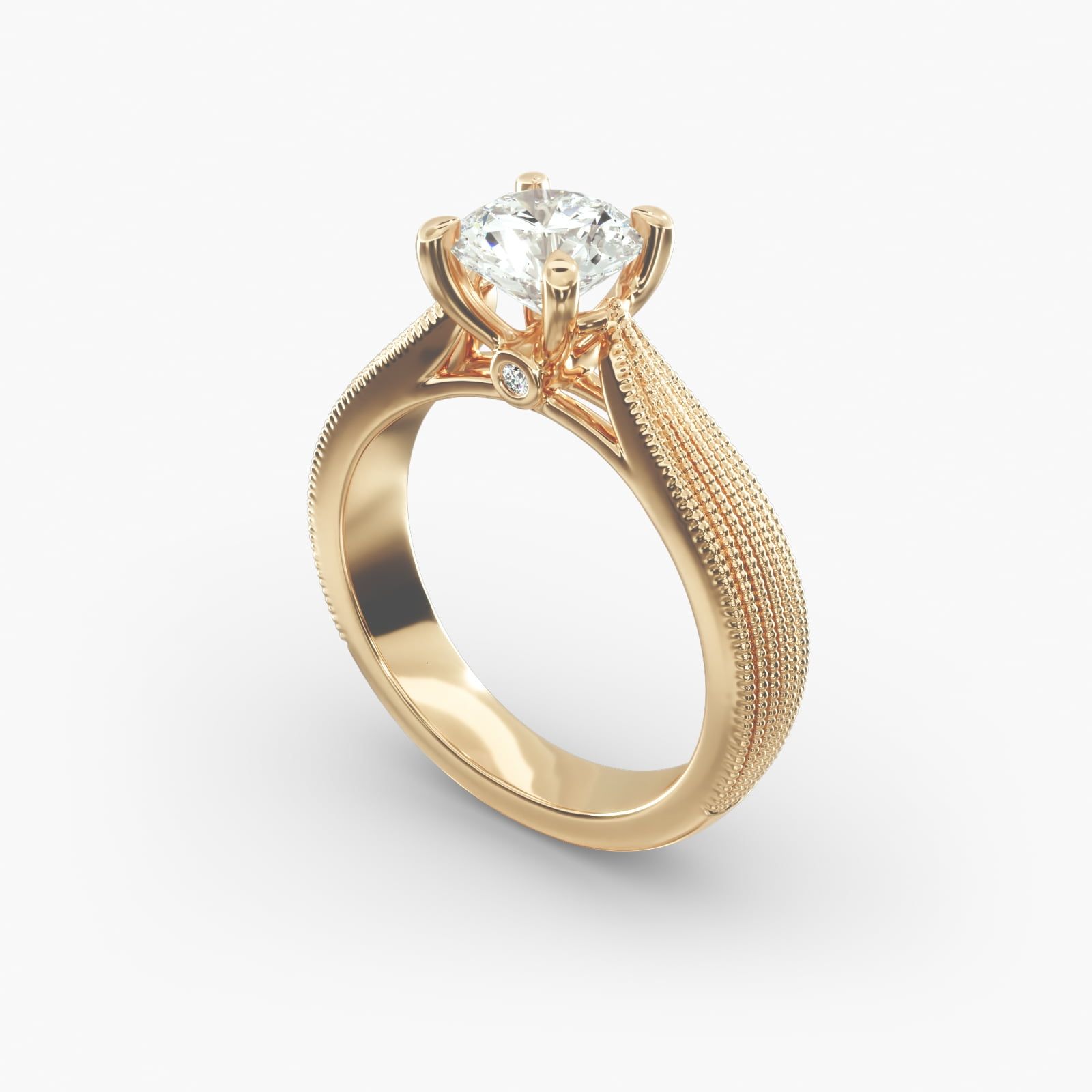 Milgrain engagement ring store