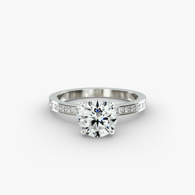 Channel Set Engagement Rings | JamesAllen.com