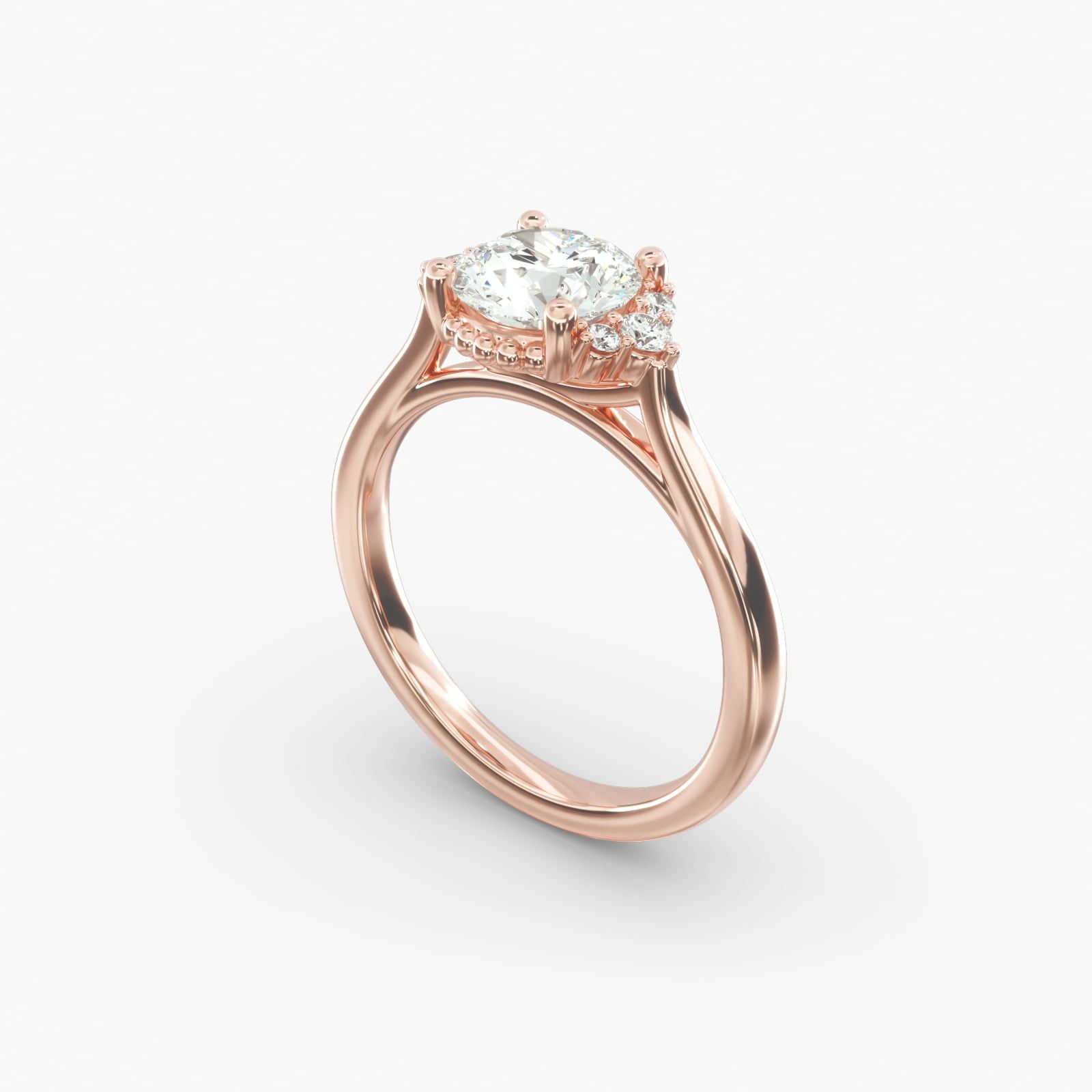 Rose gold accent ring store