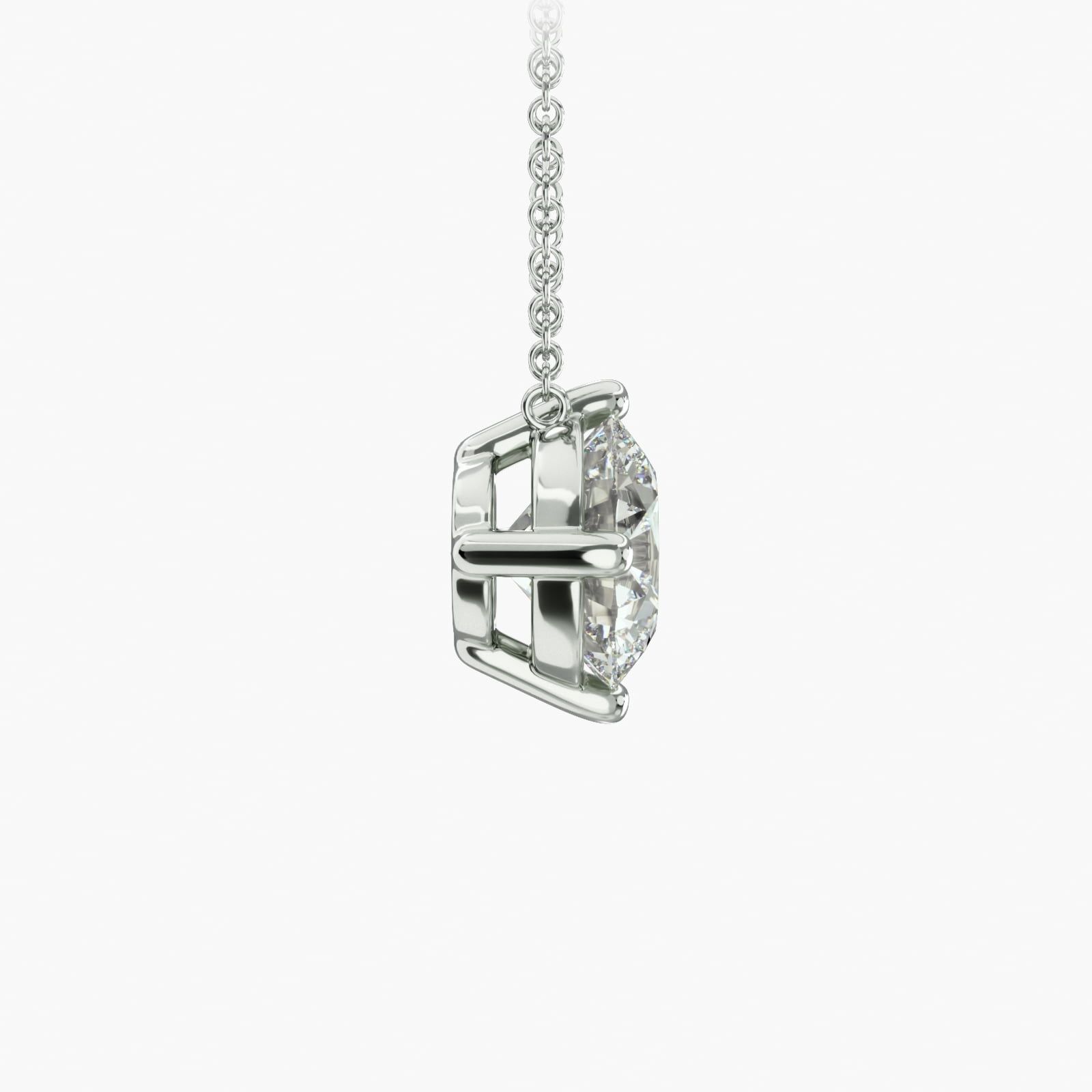 Platinum Kite Set Solitaire Diamond Pendant (Mounting)-89001p