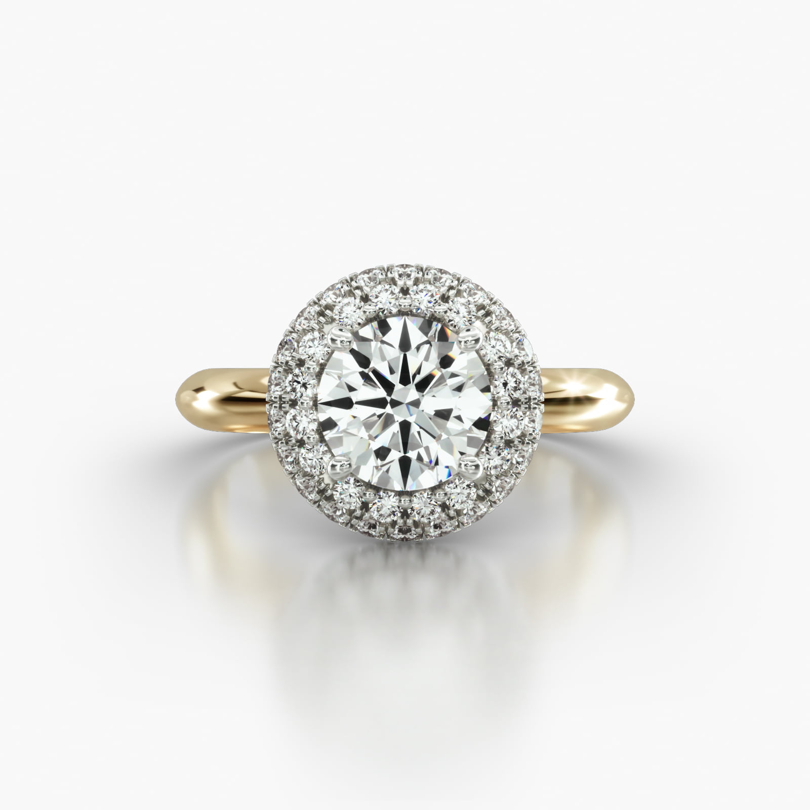 Knife Edge Solitaire Engagement Ring Embellished With a Falling Edge ...