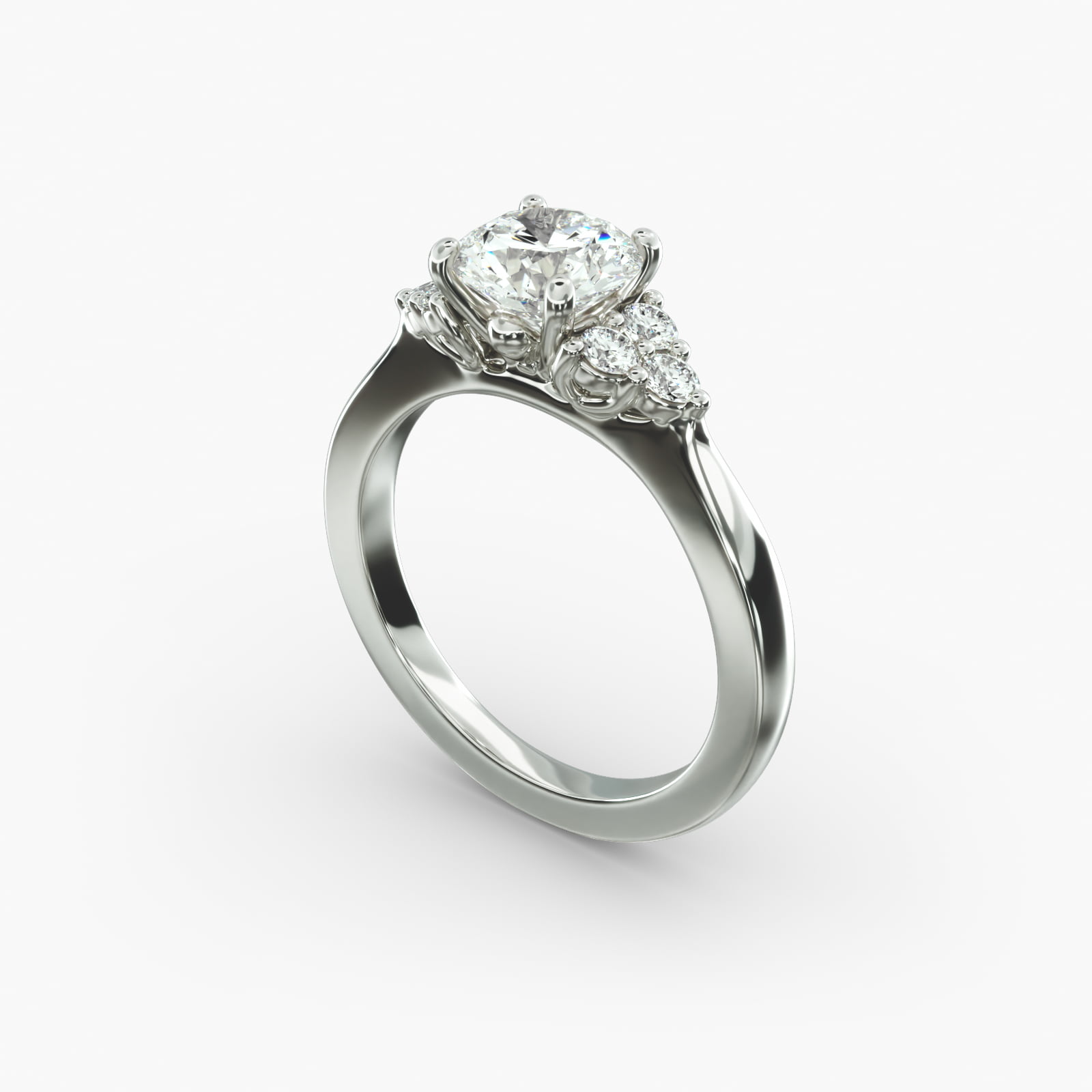 GIA 0.97 Carat D-VVS1 Excellent Cut Round Diamond Triple Diamond ...