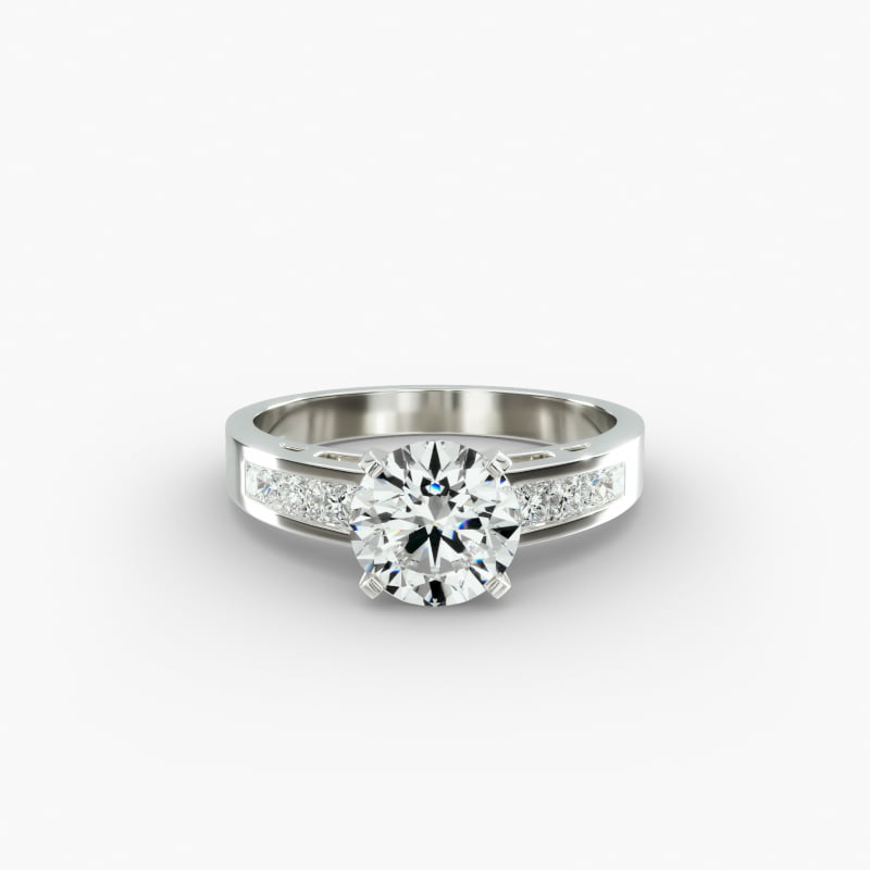 Channel Set Engagement Rings | JamesAllen.com