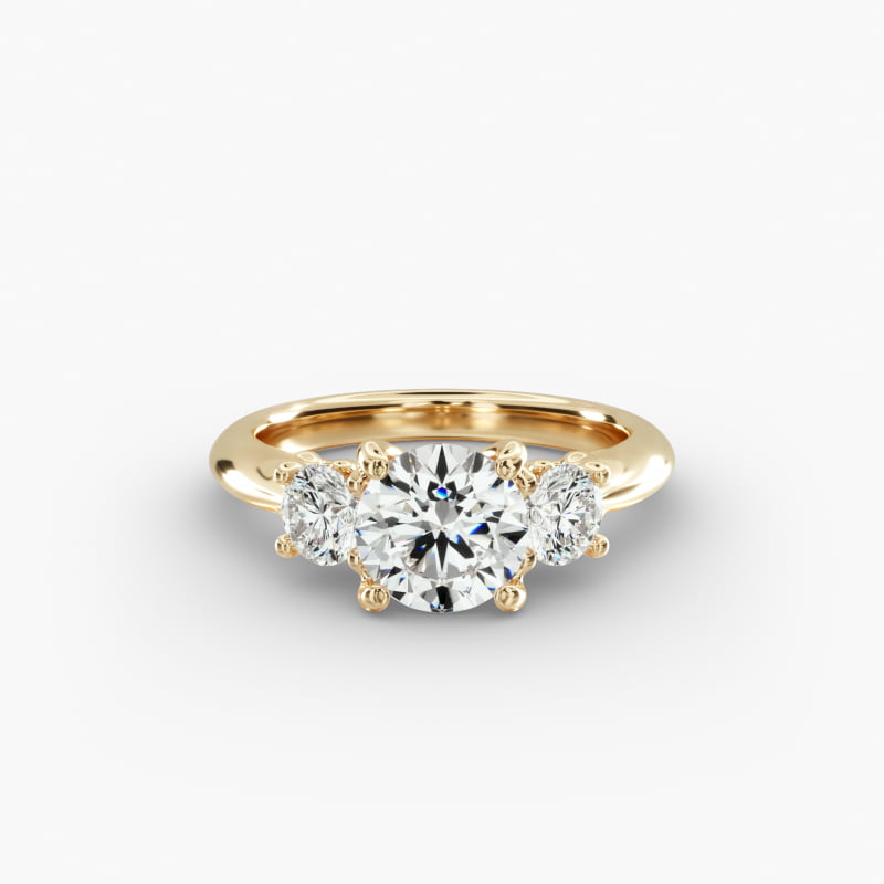 14K Yellow Gold Rolled Wedding Band-14760y14 14K Yellow Gold Rolled Wedding Band-14760y14