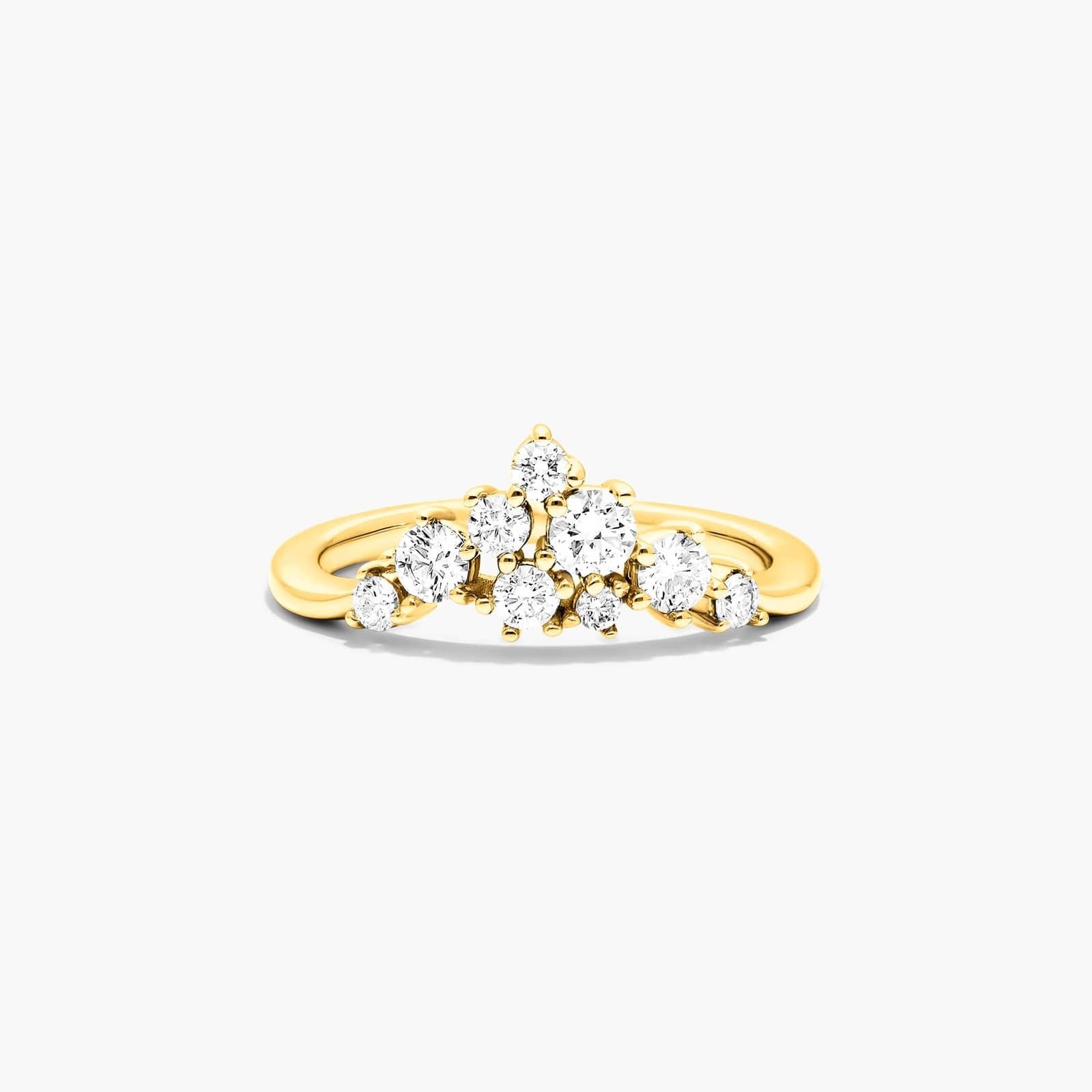 14K Yellow Gold Cosmos Lab-Grown Tiara Diamond Ring-81719y14l