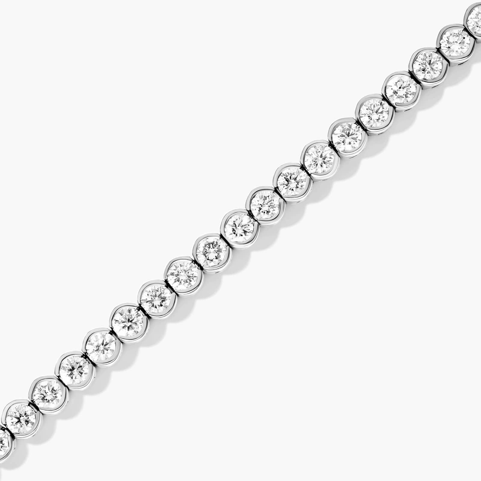 14K White Gold Bezel Lab-Grown Diamond Tennis Bracelet (2.00 CTW - F-G / VS2-SI1)-88003w148l