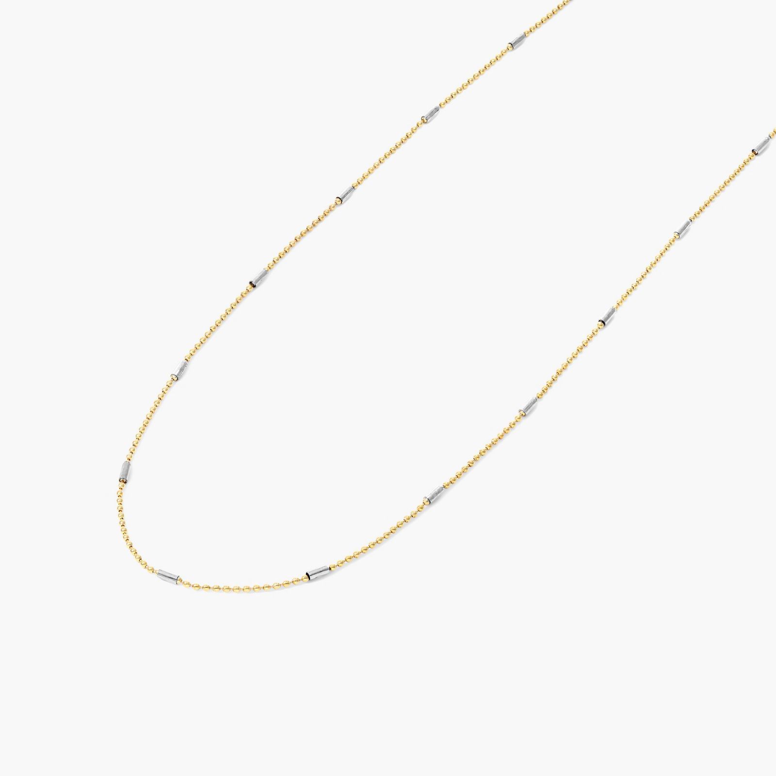 14K Yellow Gold 0.95mm Saturn Chain Necklace-95151y14
