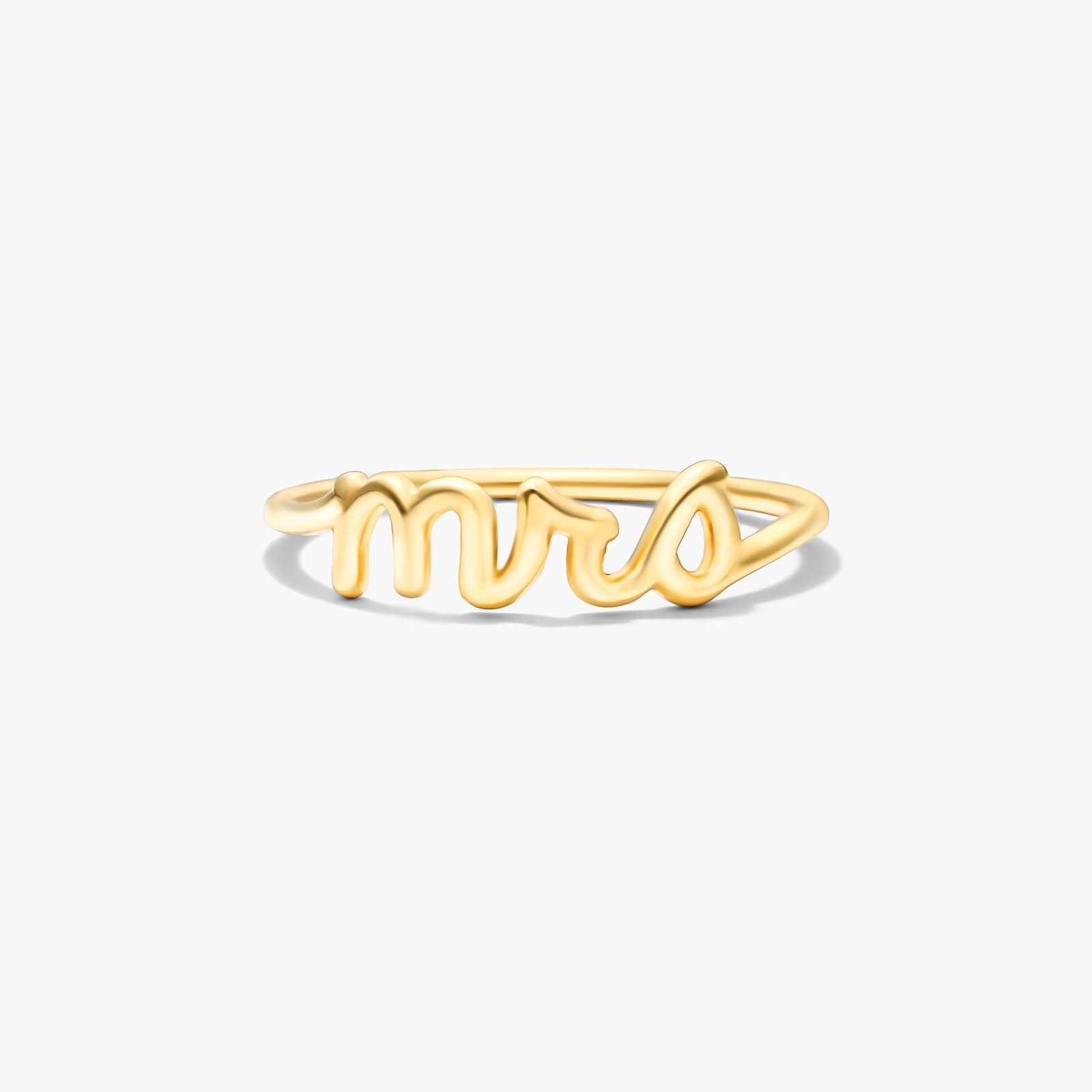 14K Yellow Gold "Mrs" Ring-95178y14