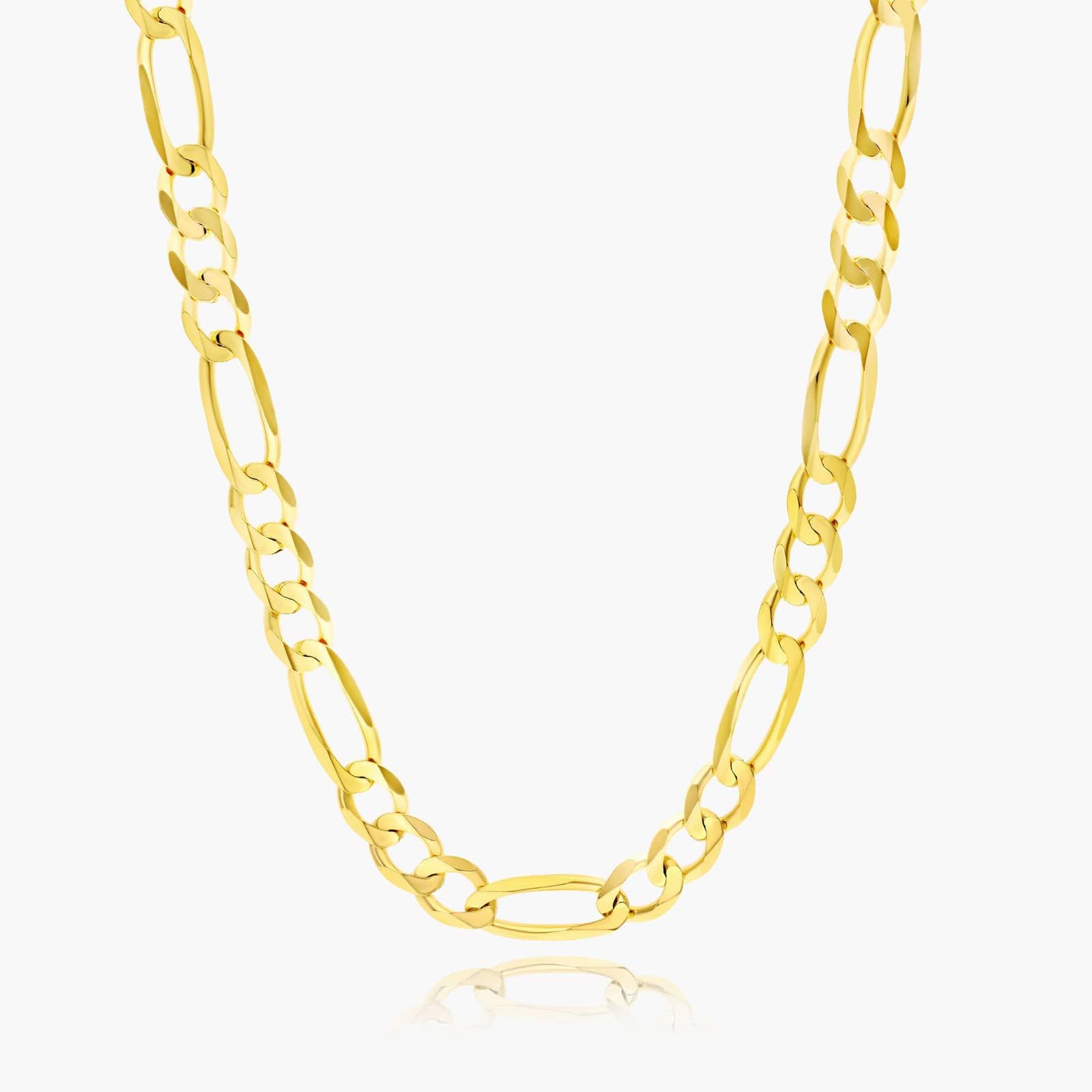 14K Yellow Gold 6mm Figaro Chain Necklace - 22 inches-95281i220y14