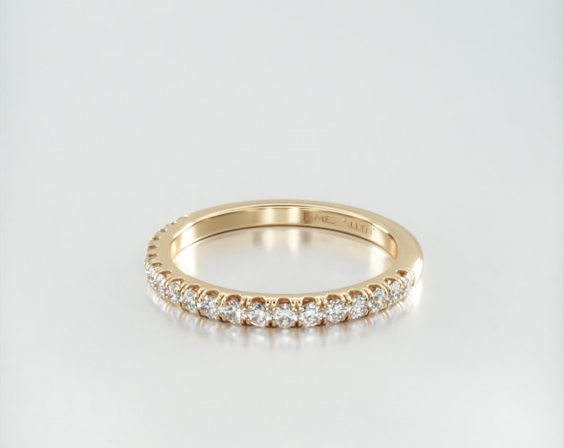 14K Yellow Gold Split Prong Wedding Ring-15773y14