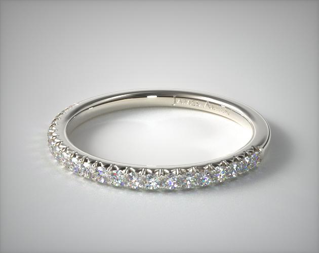 Platinum Pavé Wedding Ring-15487p