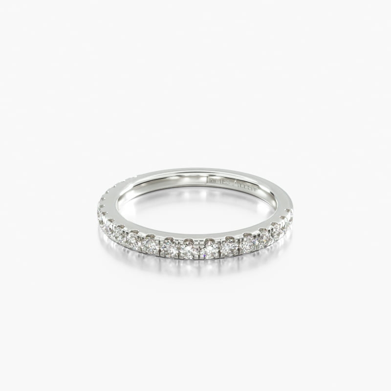 Platinum Pavé Matching Wedding Ring-15051p