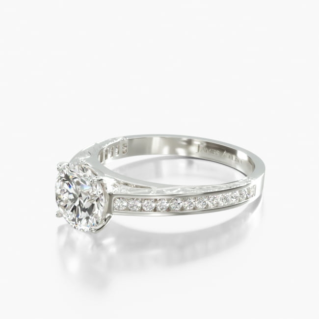 Channel Set Engagement Rings | JamesAllen.com