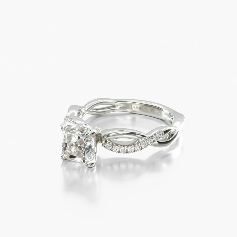 Platinum Solo Infinity Engagement Ring