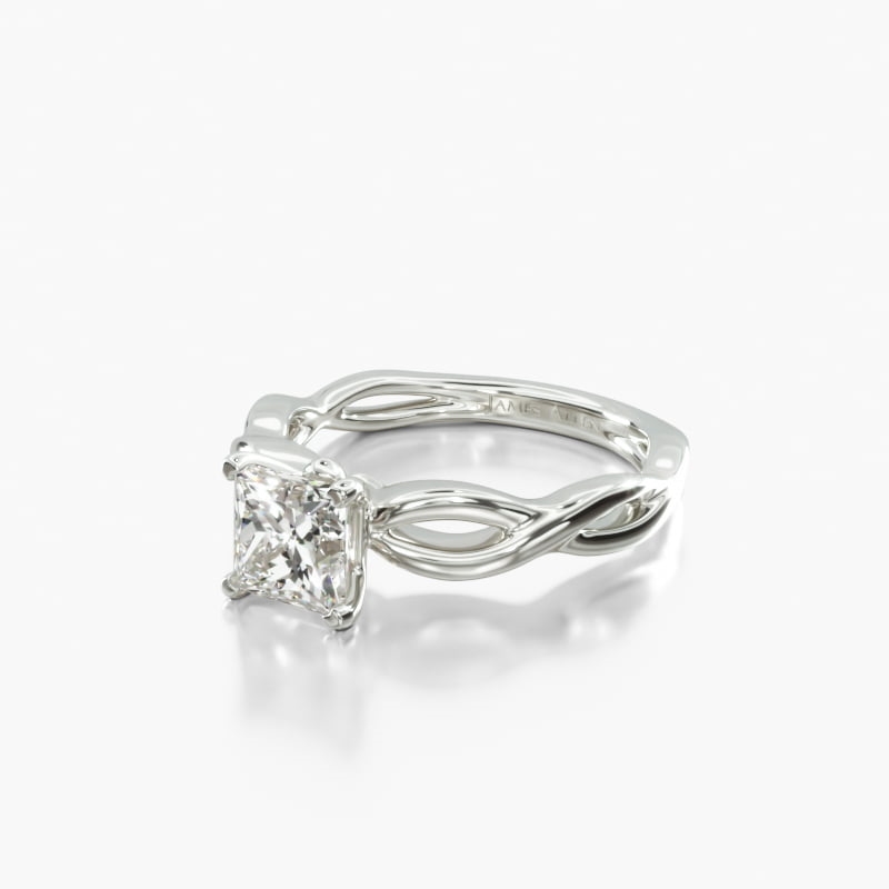 Platinum Infinity Solitaire Engagement Ring