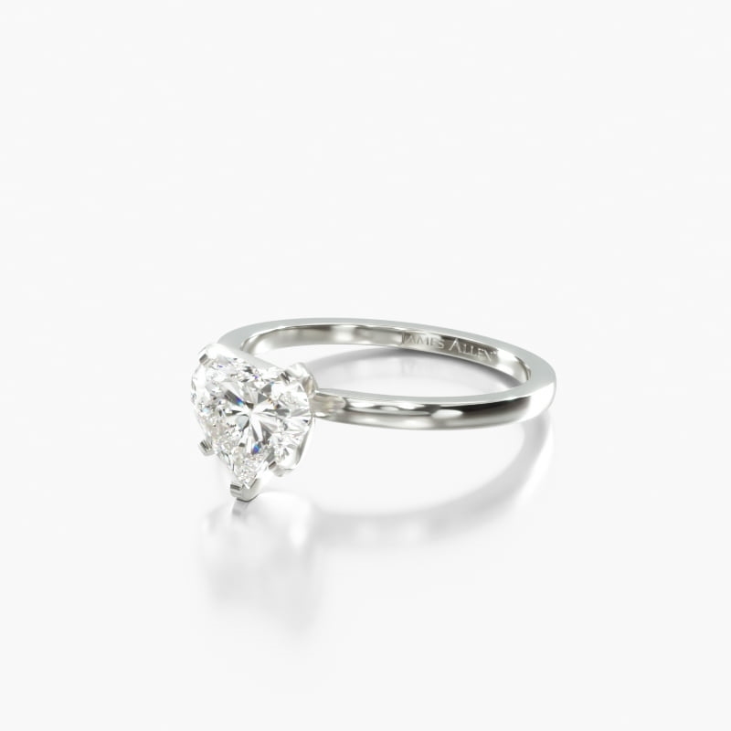 Platinum 1.5mm Comfort Fit Engagement Ring