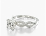 14K White Gold Vintage Infinity Engagement Ring