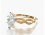 18K Yellow Gold Vintage Infinity Engagement Ring