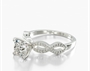 18K White Gold Vintage Infinity Engagement Ring