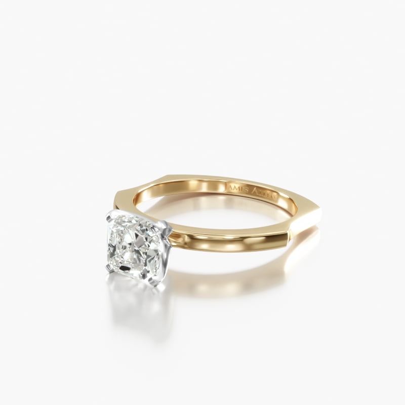 18K Yellow Gold Perfect Fit Solitaire Engagement Ring