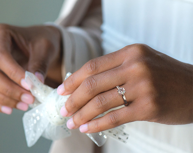 Platinum Intricate Basket Engagement Ring