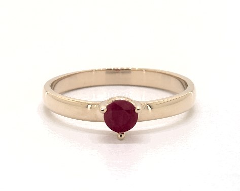 fashion rings, gemstone rings, 14k yellow gold 23mm ruby solitaire ...