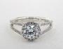 Open Split Shank Diamond Engagement Ring | Platinum | 17188P