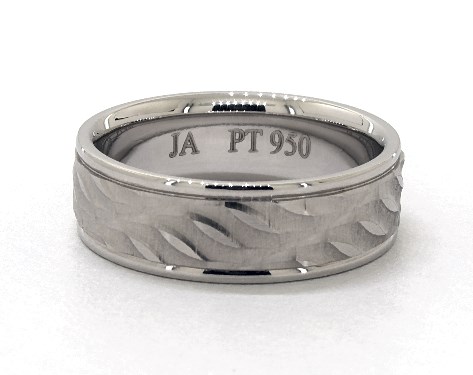 Platinum Wave Design Comfort Fit Band