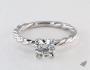 Cable Solitaire Engagement Ring | 18K White Gold | James Allen | 17970W