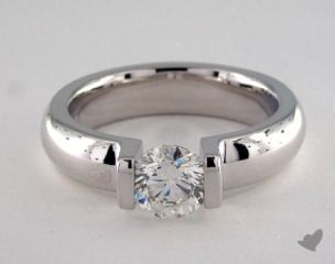 Platinum Round Shaped Bar Tension Setting | 8803P