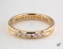 18K Yellow Gold 0.25ctw Seven Stone Channel Set Diamond Anniversary ...