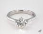 14K White Gold Compass Point Engagement Ring-17357w14
