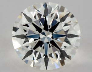 1.23 Carat Round Cut Side stones Engagement Ring in 14K Yellow Gold ...