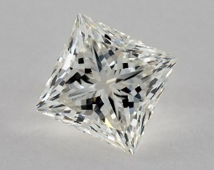 1.32 Carat Princess Cut Pave Engagement Ring in 14K White Gold - 1741128