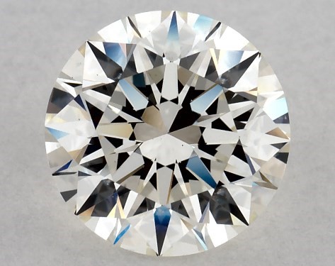 Platinum Round Raised Pavé Diamond Engagement Ring