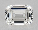 1.03 Carat Emerald Cut Pave Engagement Ring in 18K White Gold - 1928586