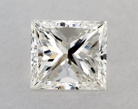 2.48 Carat I-VS1 Princess Cut Diamond Channel Set Princess Shaped ...