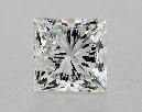 0.50 Carat Princess Cut Halo Engagement Ring in 14K White Gold - 1834449