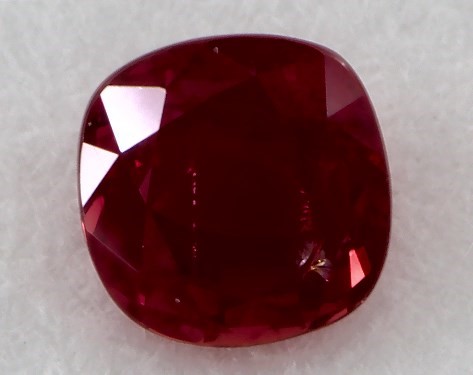 0.65 Carat Cushion Ruby