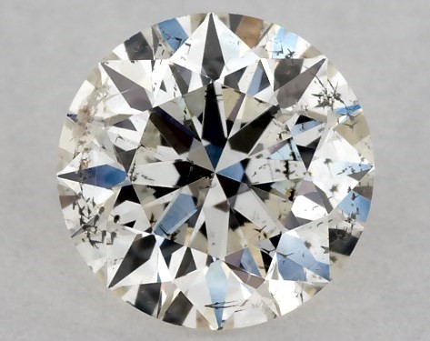 14K White Gold Flat Edged Diamond Solitaire Engagement Ring